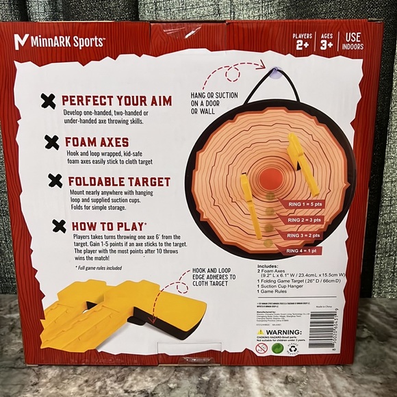Minnark Sports | Games | Nib Foam Axe Toss Game | Poshmark